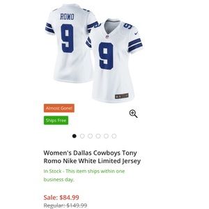 NFL | Tops | Nfl Romo 9 Jersey | Poshmark